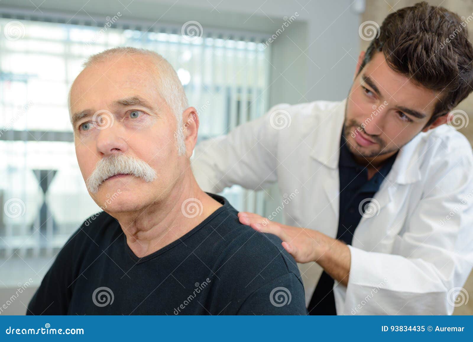 Person Receiving Back Treatment from Therapist Stock Image - Image of ...