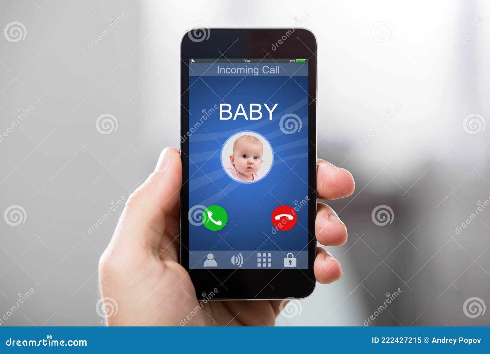 Person Receiving Phone Call Stock Image - Image of modern, mobility ...