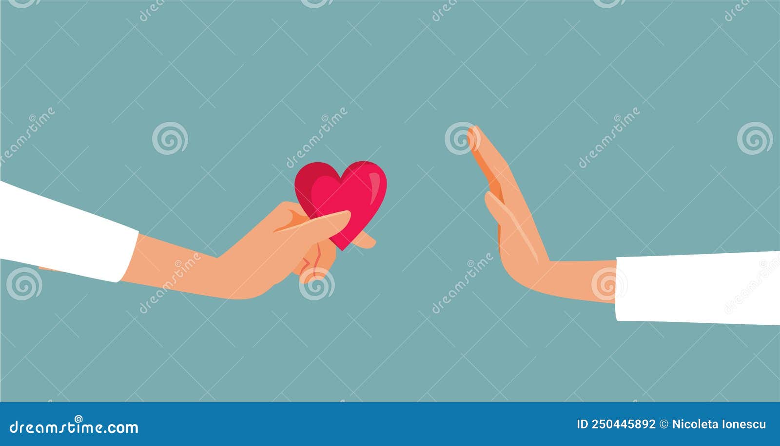 Person Refusing An Apple Vector Cartoon Illustration | CartoonDealer ...