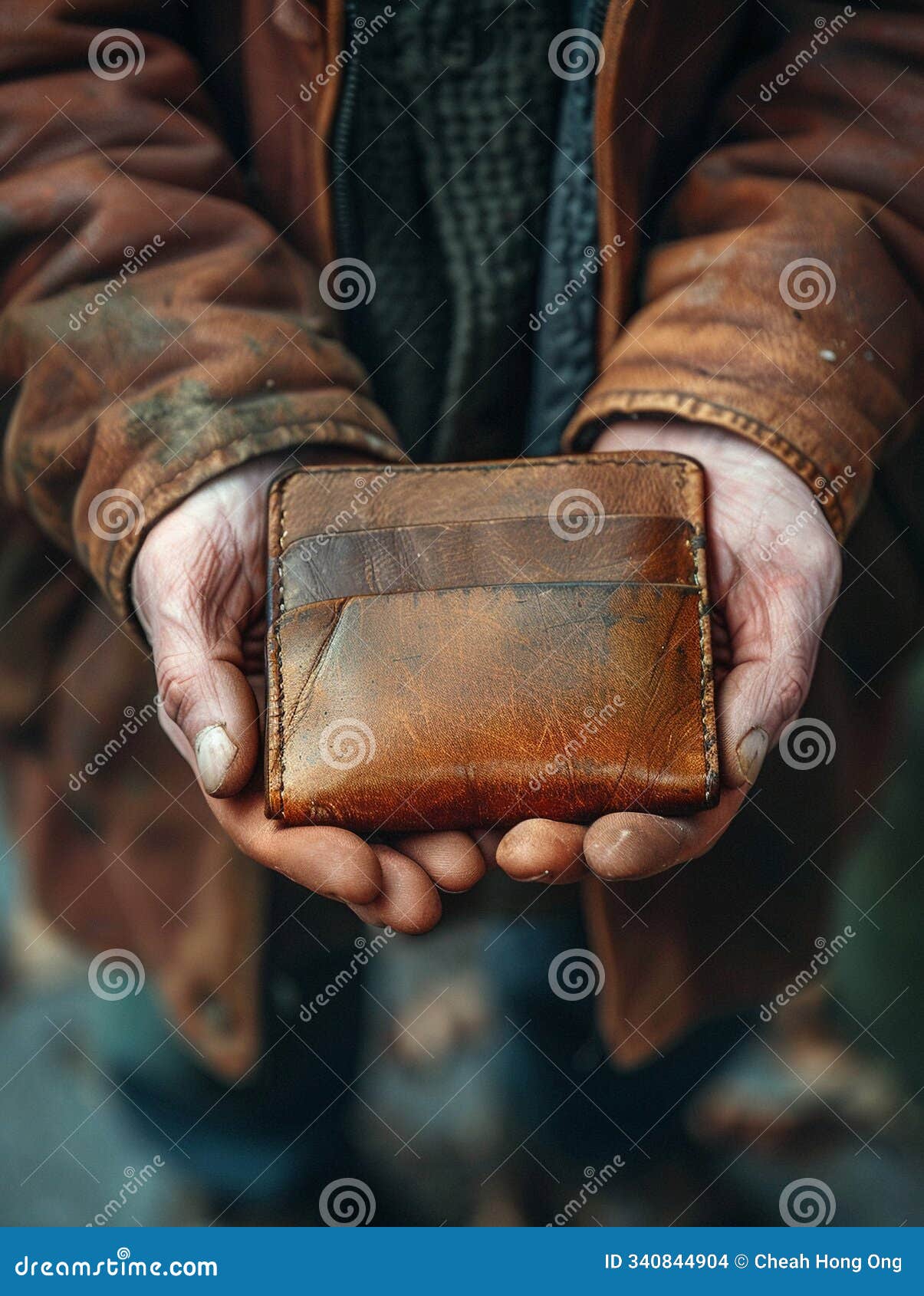 A Person Returning a Lost Wallet Stock Illustration - Illustration of ...
