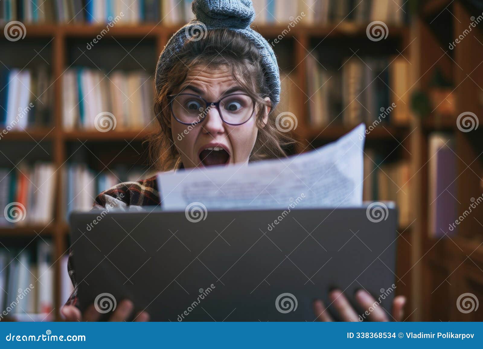 A Person Reviewing Written Information Stock Photo - Image of ...