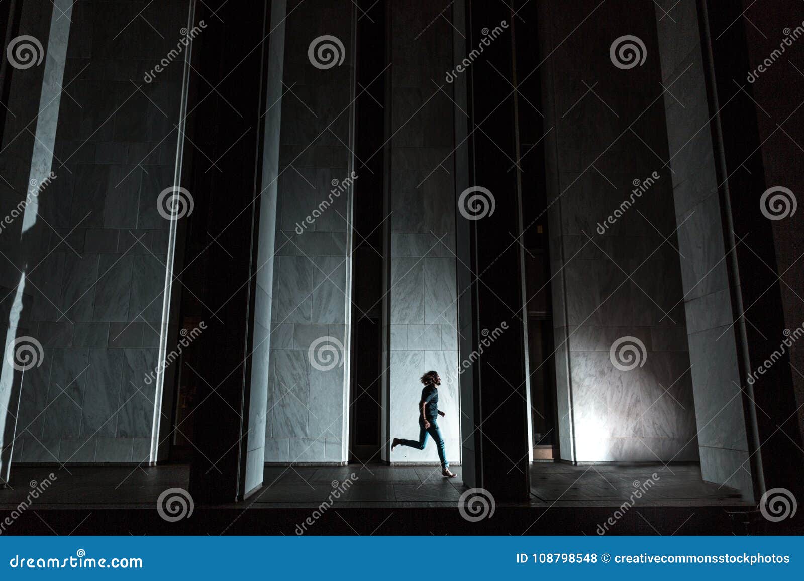 Person Running In The Hallway Picture. Image: 108798548