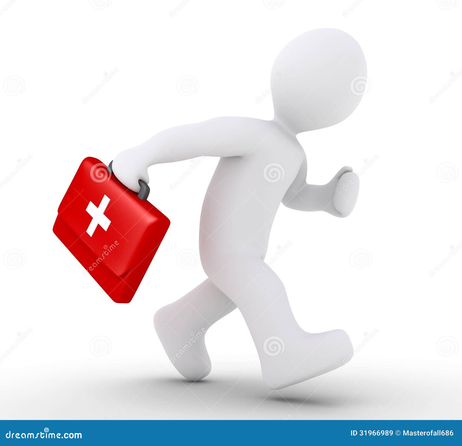 Person is running to help stock illustration. Illustration of ...