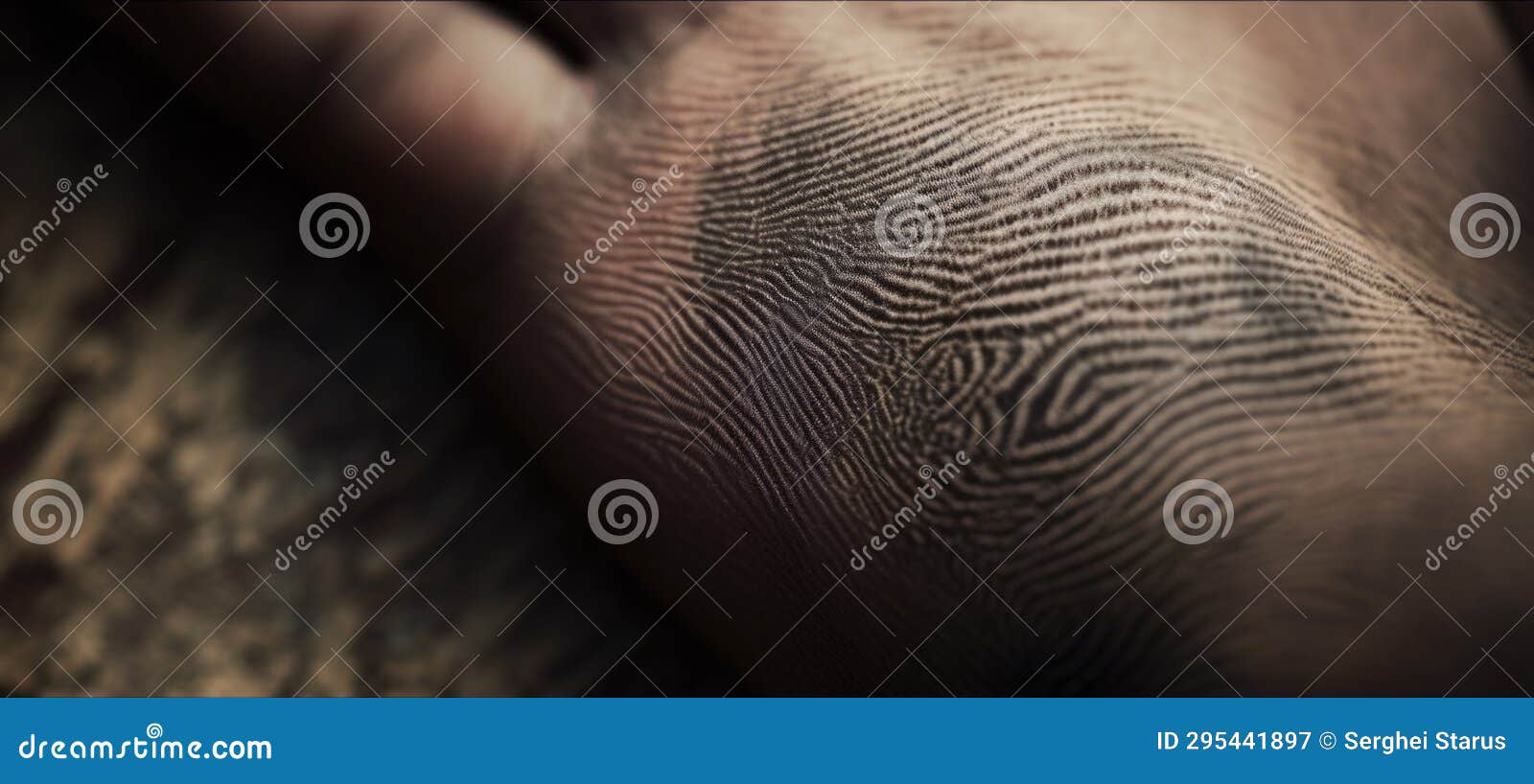 A Person S Foot with a Fingerprint on it, AI Stock Illustration ...