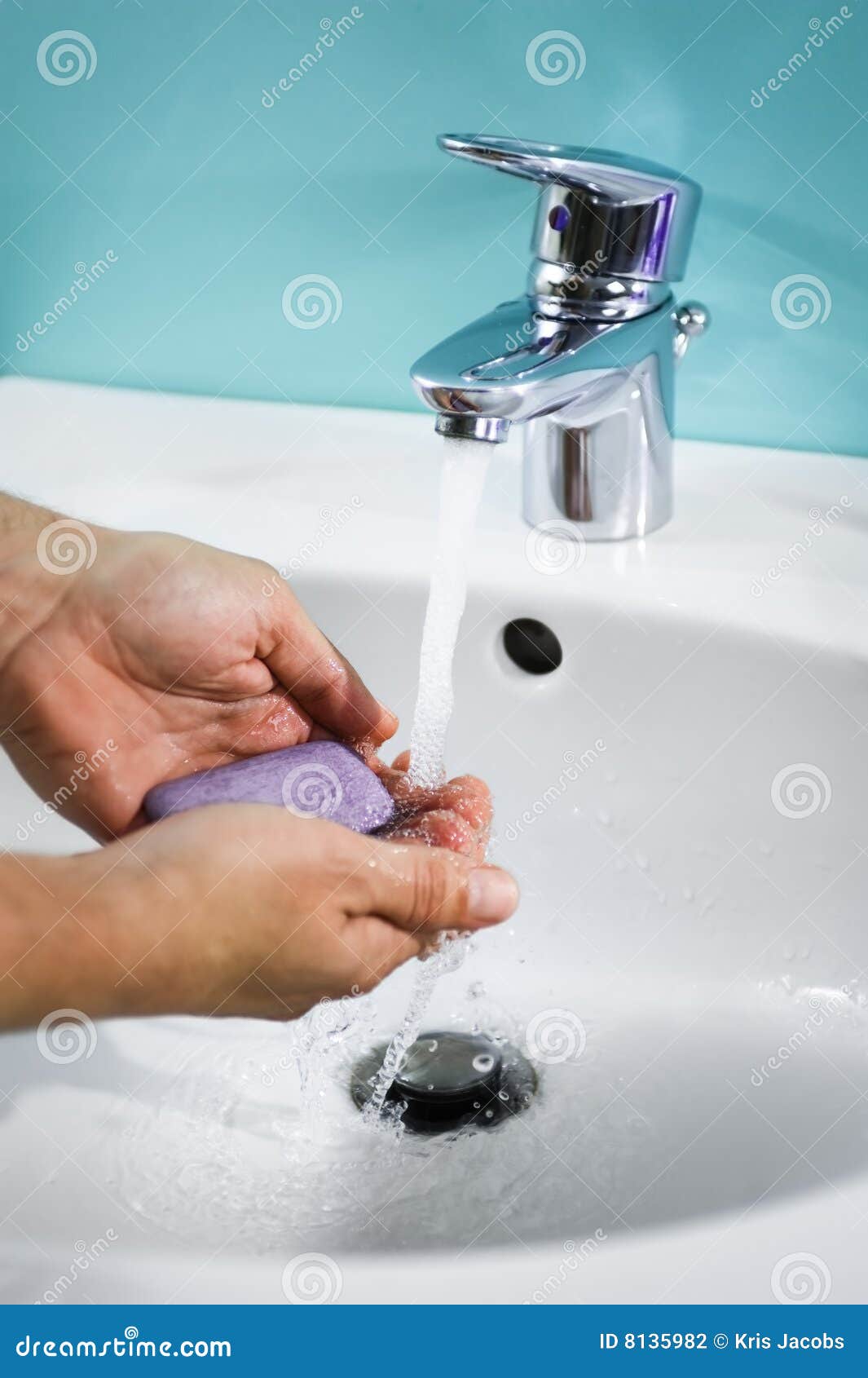 Person S Hands Washing Under Tap Stock Photo - Image of splashing ...