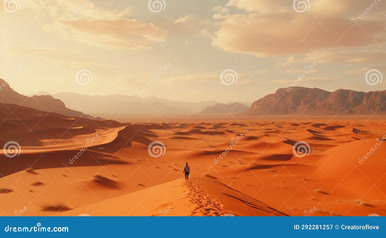 Person In The Desert A Post Apocalyptic Story Where A Survivor Wanders ...