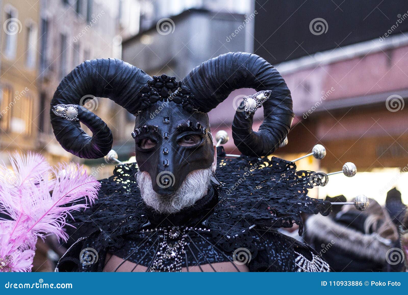 Satyr Carnival mask editorial photo. Image of venetian - 110933886