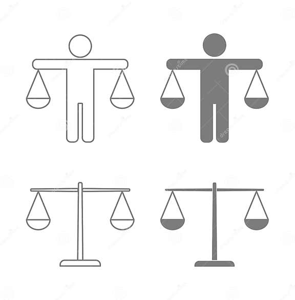 Person with scale stock vector. Illustration of human - 210013980