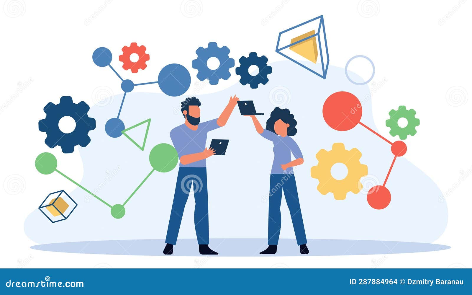 Person Scientist People Artificial Intelligence Vector Concept ...