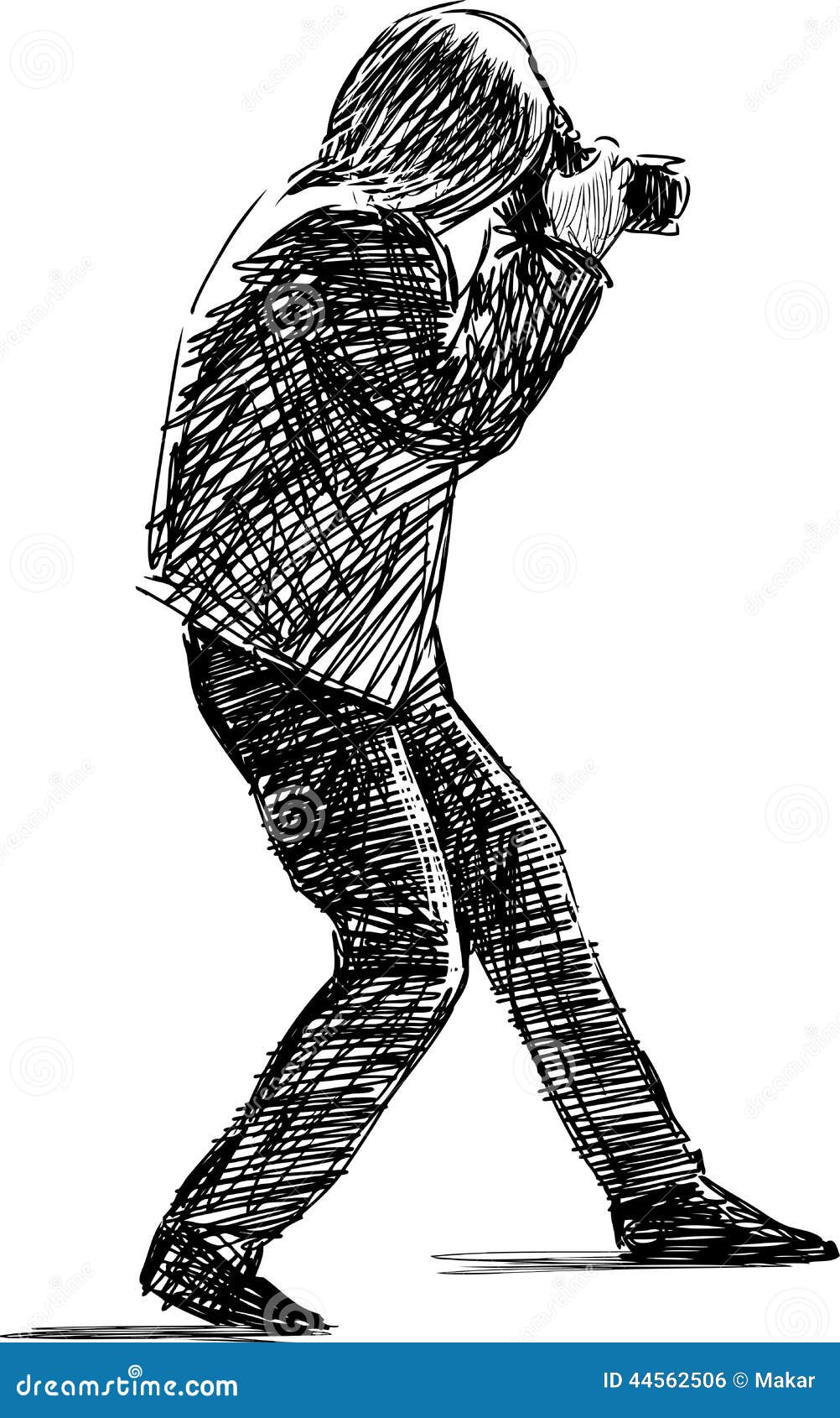 Person shooting stock vector. Illustration of camera - 44562506