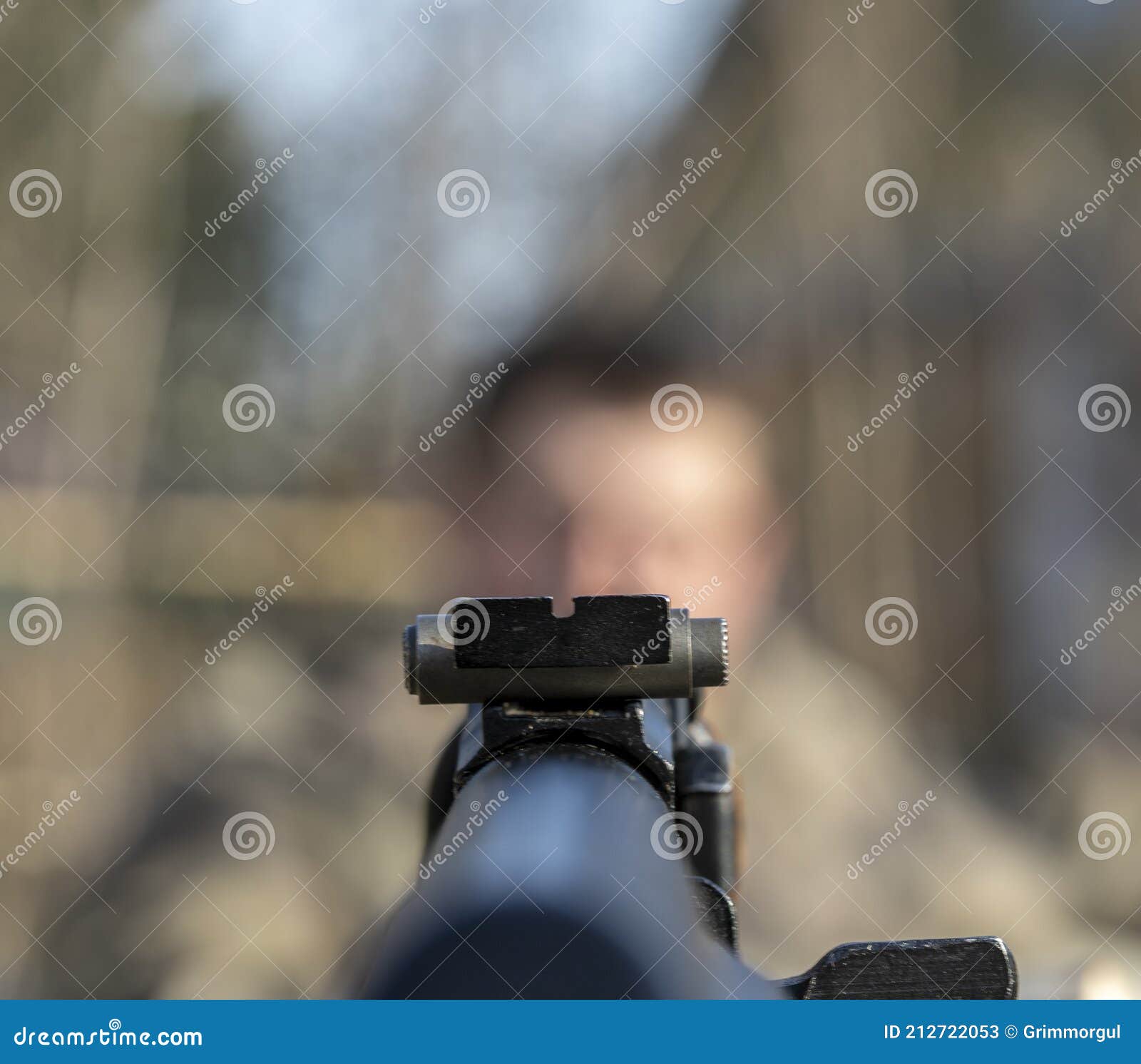Gunsight stock image. Image of metal, security, force - 212722053