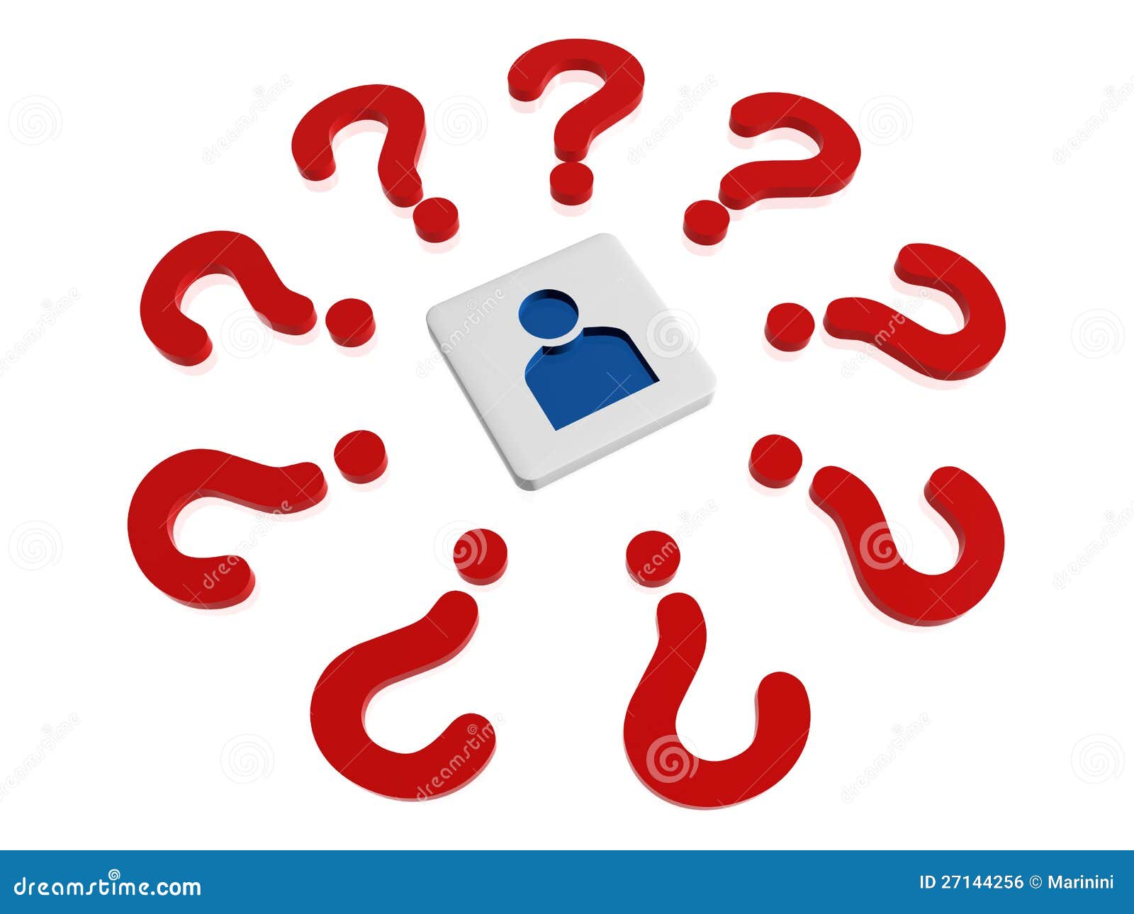 Interrogative Person. Feelings Of Misunderstanding. Businessman And ...