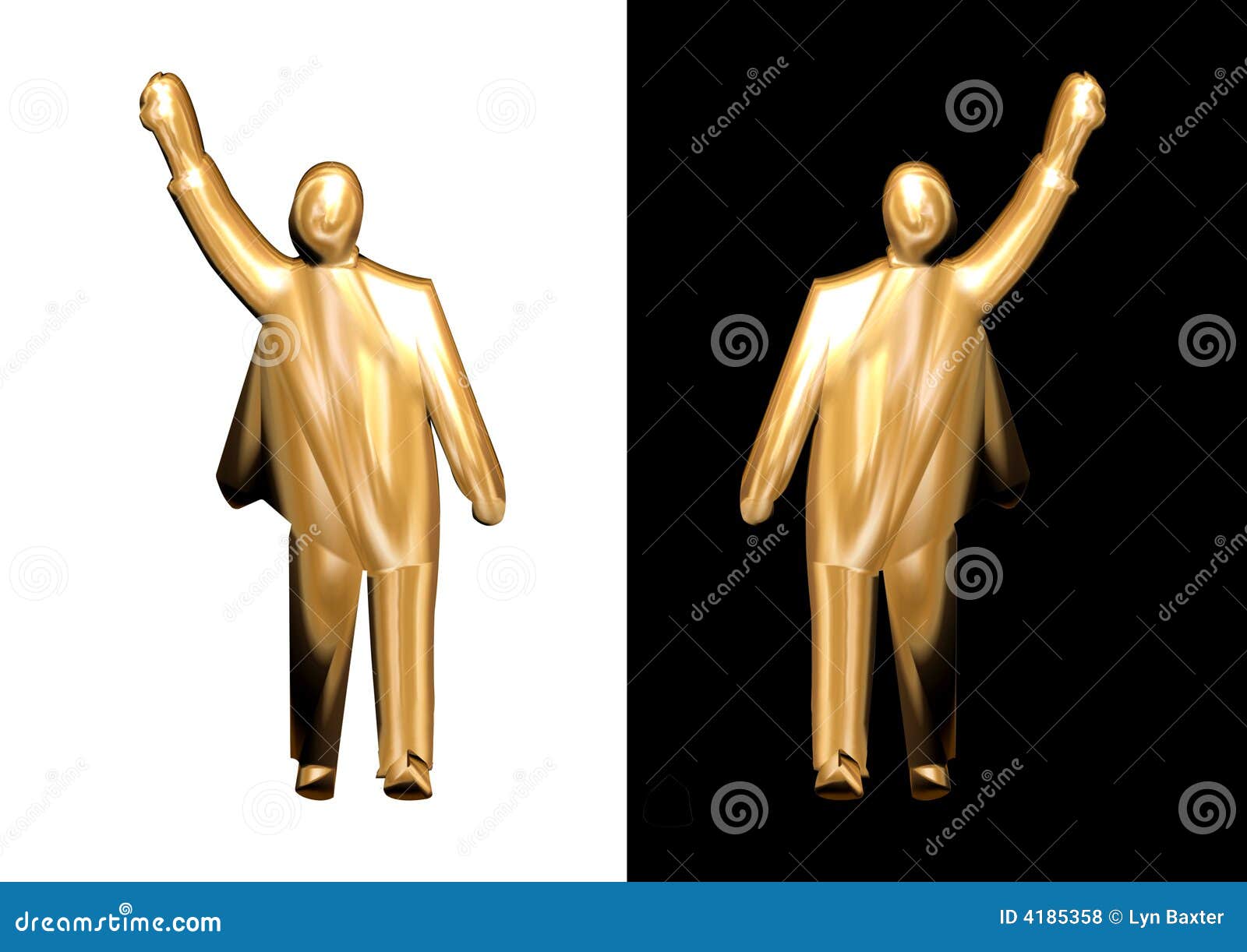 Person signaling stock illustration. Illustration of golden - 4185358