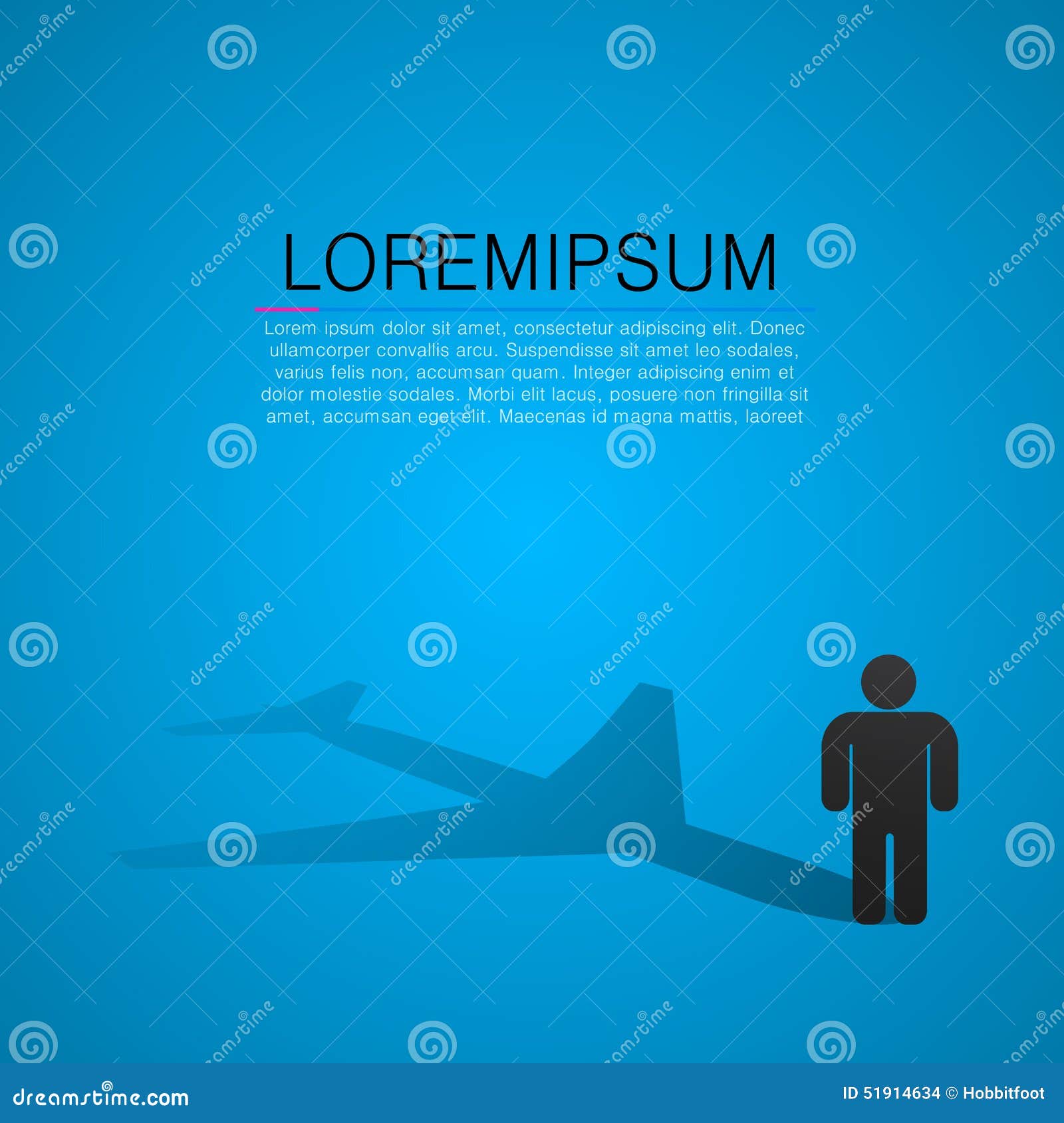 Shadow Airplane Cartoon Vector Illustration | CartoonDealer.com #93595264