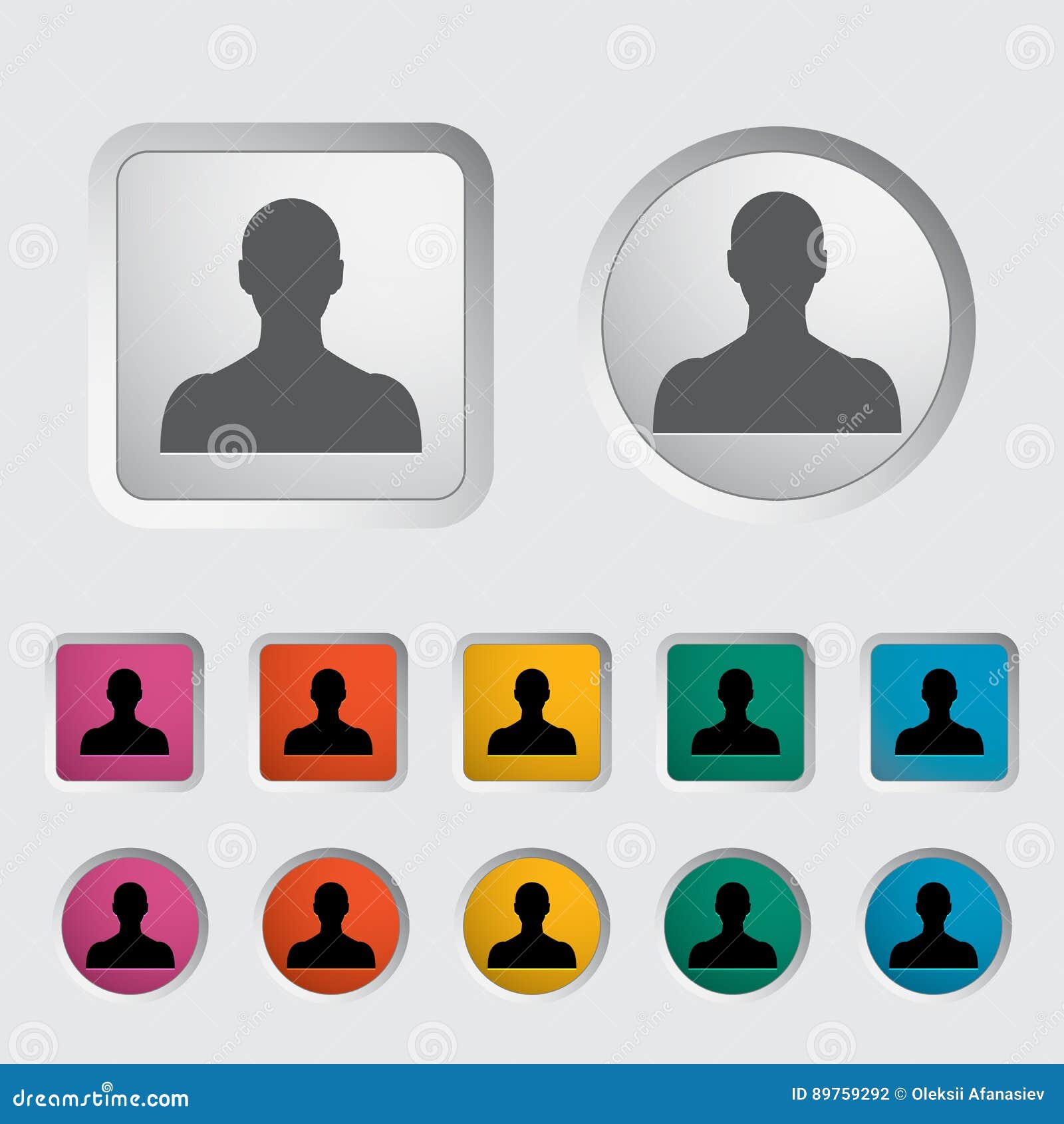 Person single icon. stock vector. Illustration of back - 89759292