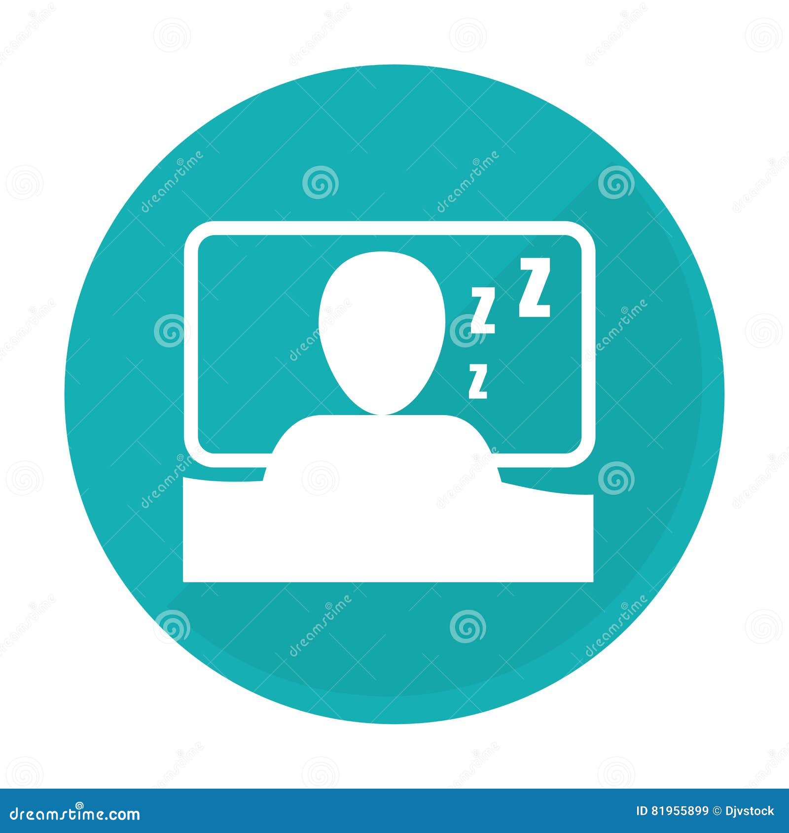 Person sleeping icon image stock vector. Illustration of healthy - 81955899