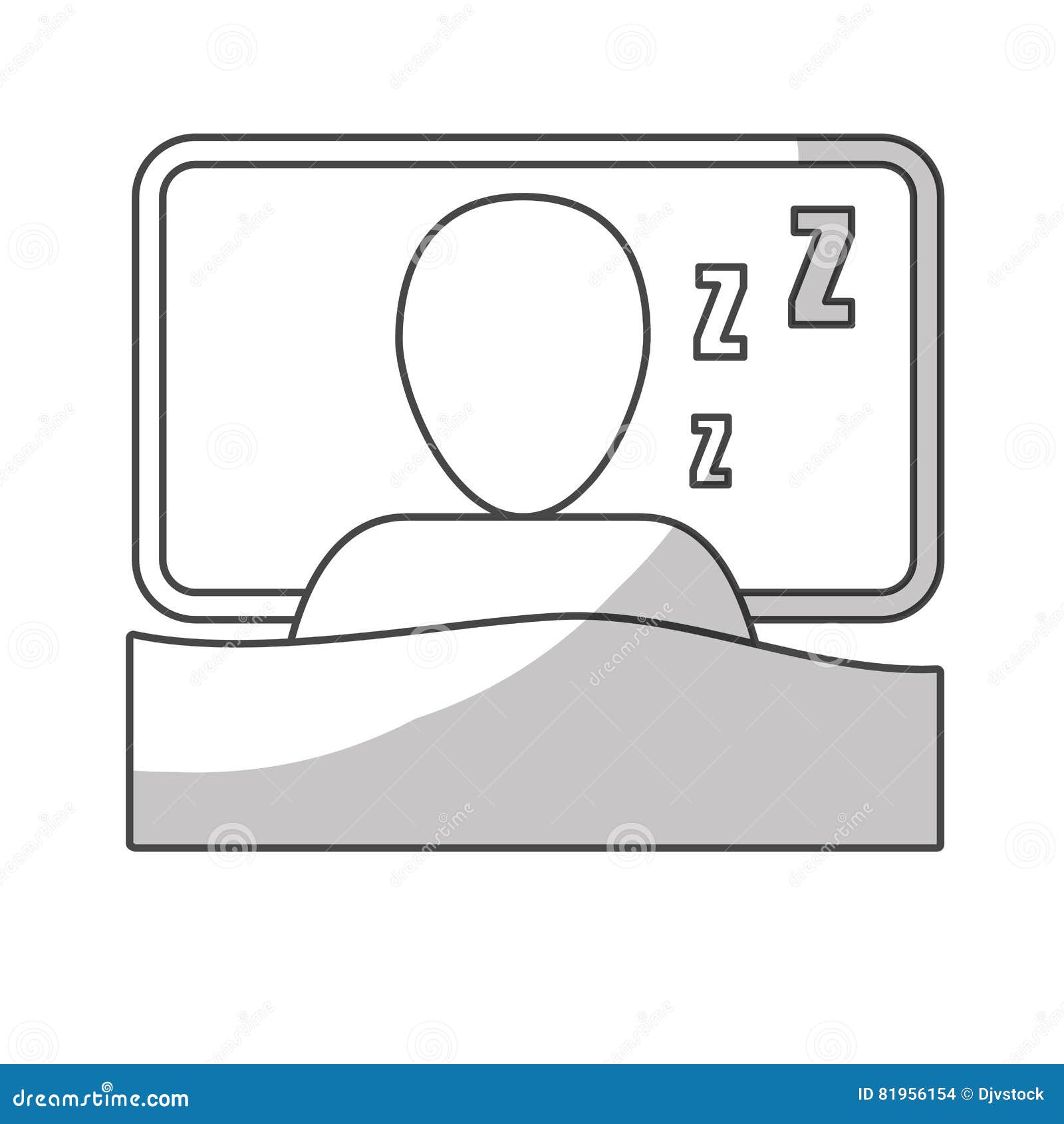 Person sleeping icon image stock vector. Illustration of medicine ...
