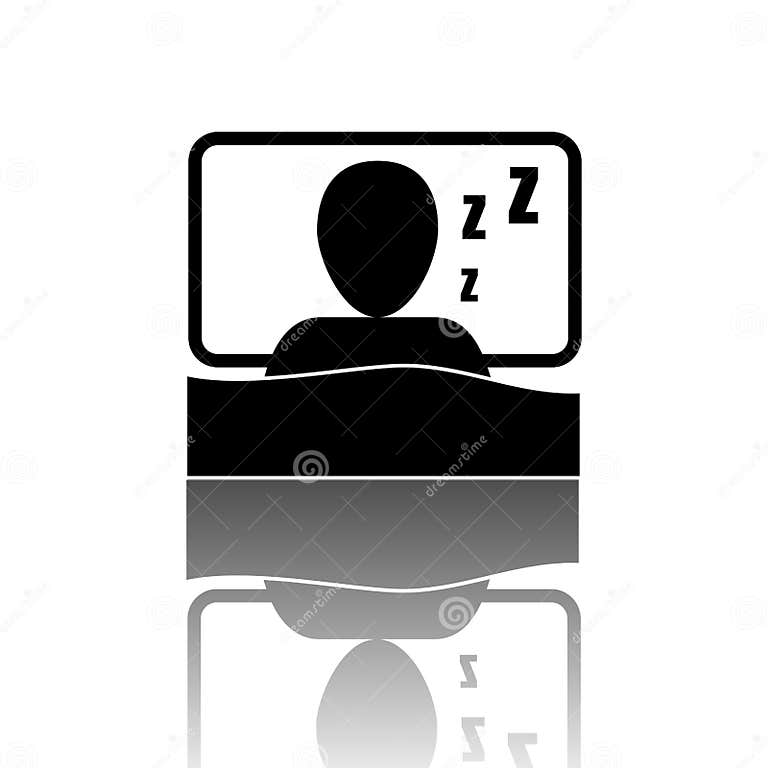 Person sleeping icon image stock vector. Illustration of hospital ...