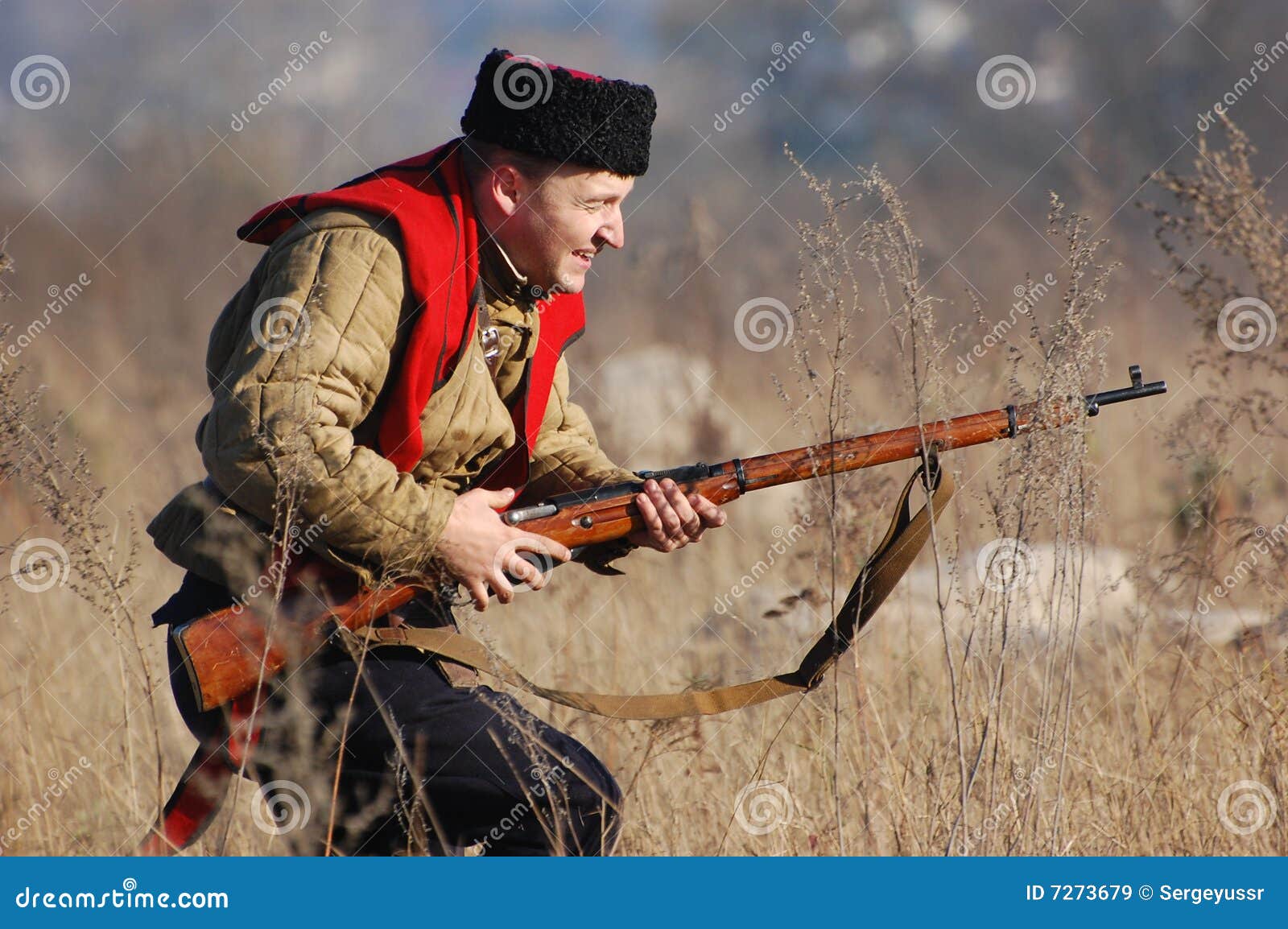 Person in Soviet WW2 Military Uniform Stock Image - Image of forest ...