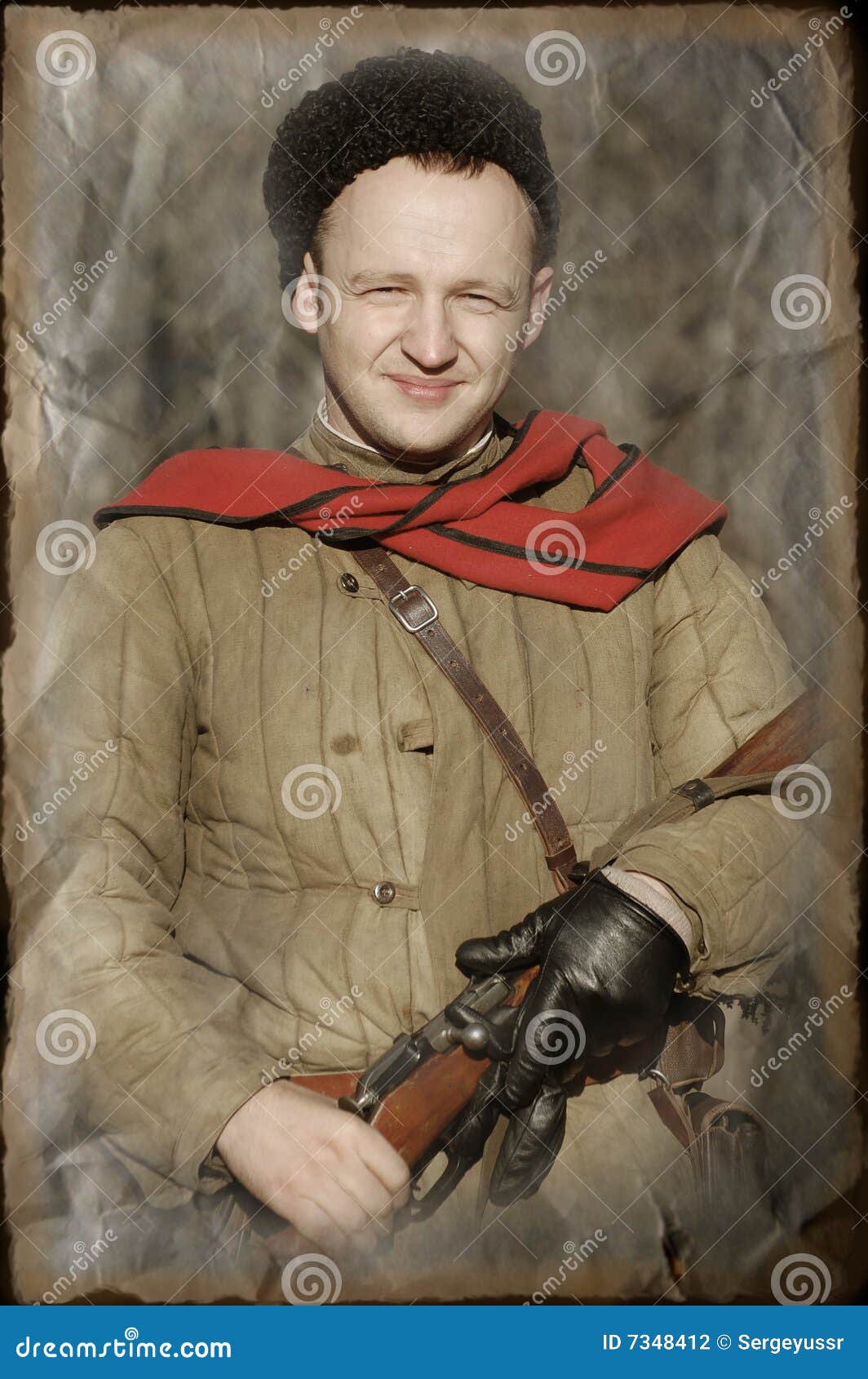 Person in Soviet WW2 Military Uniform Stock Photo - Image of adult ...