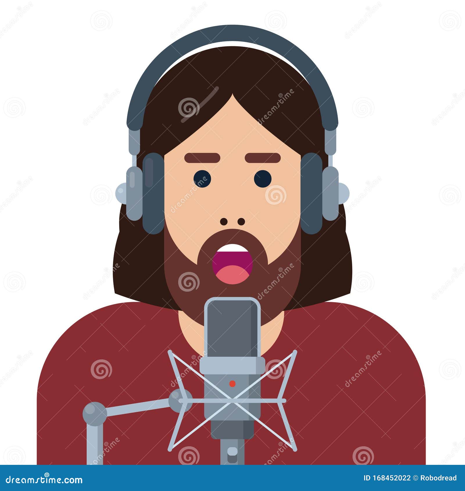 Person Speaking Different Language With Speech Bubble With Letters A ...