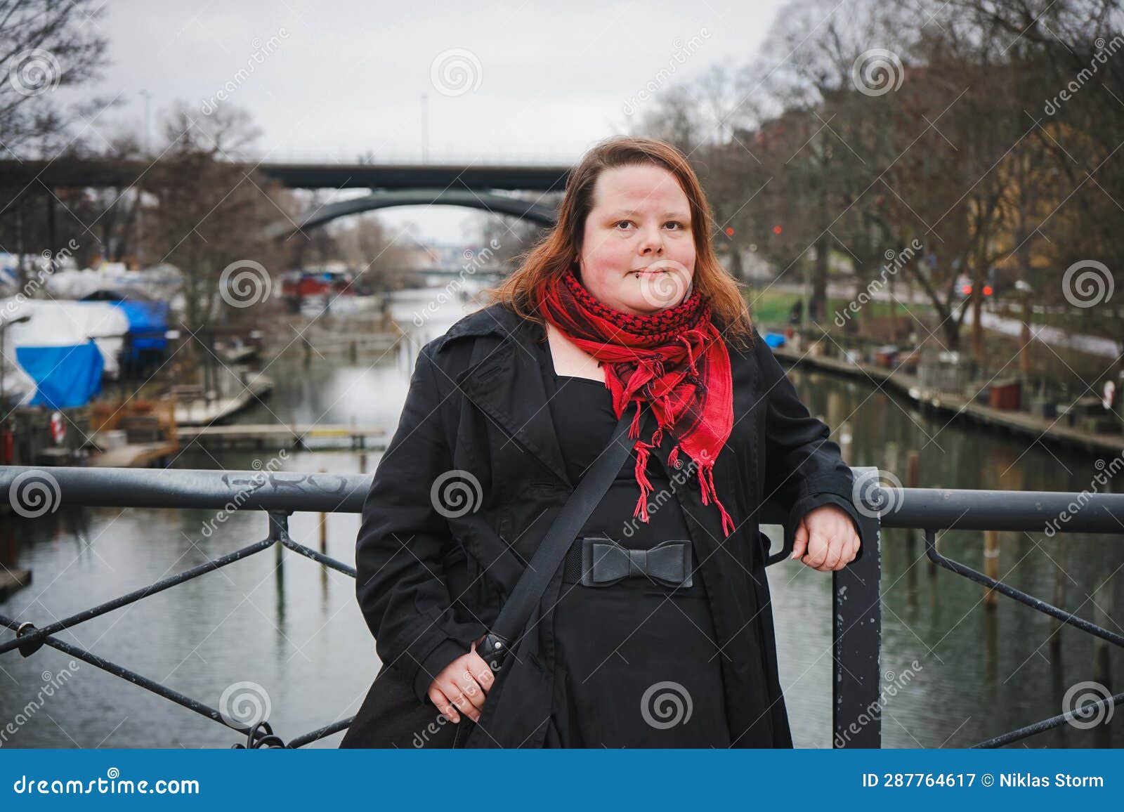 A Person Standing in Front of a Fence Stock Image - Image of recreation ...