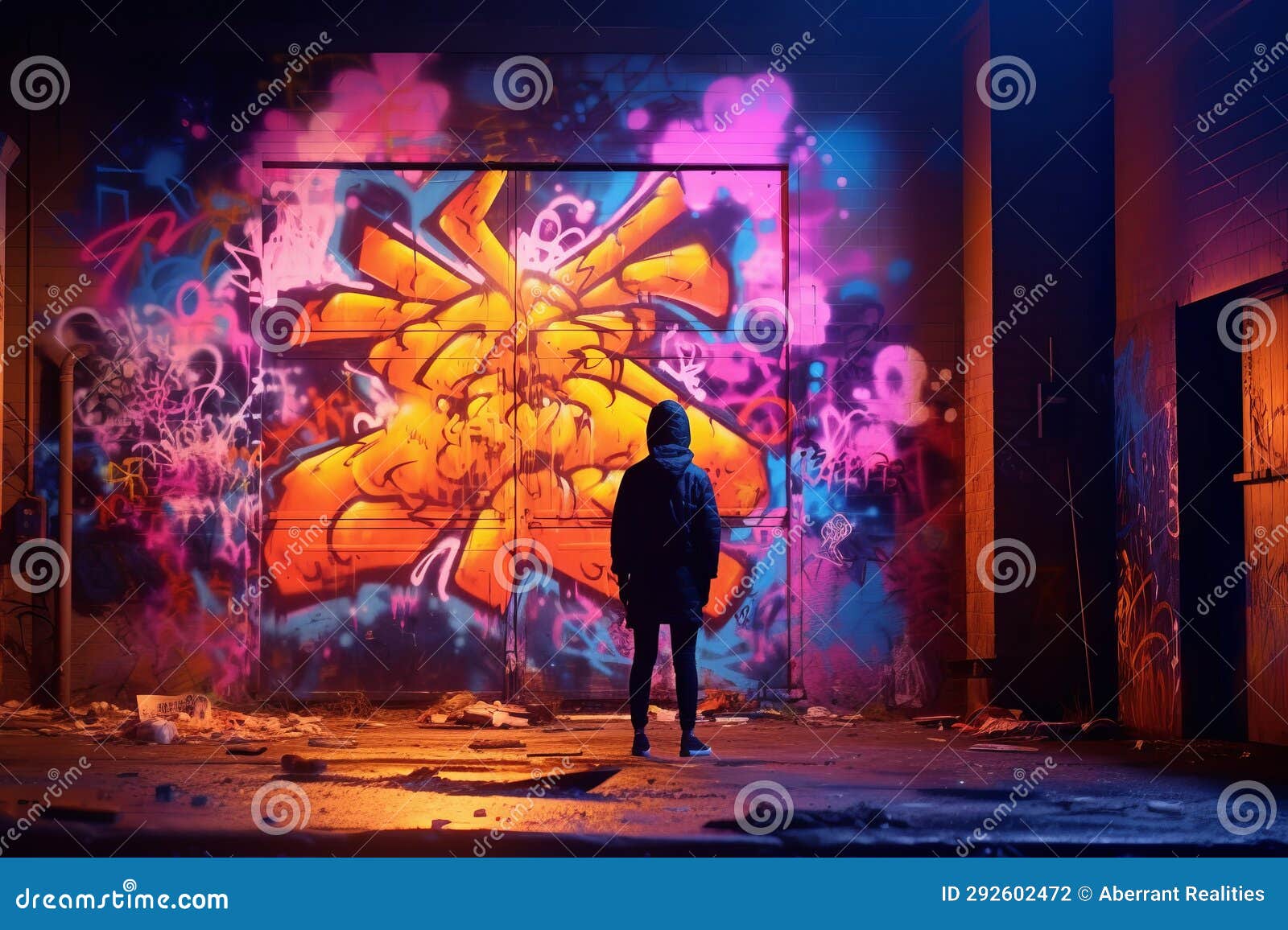 The Graffiti Man Is Standing With A Stance Esport Logo Design Vector ...