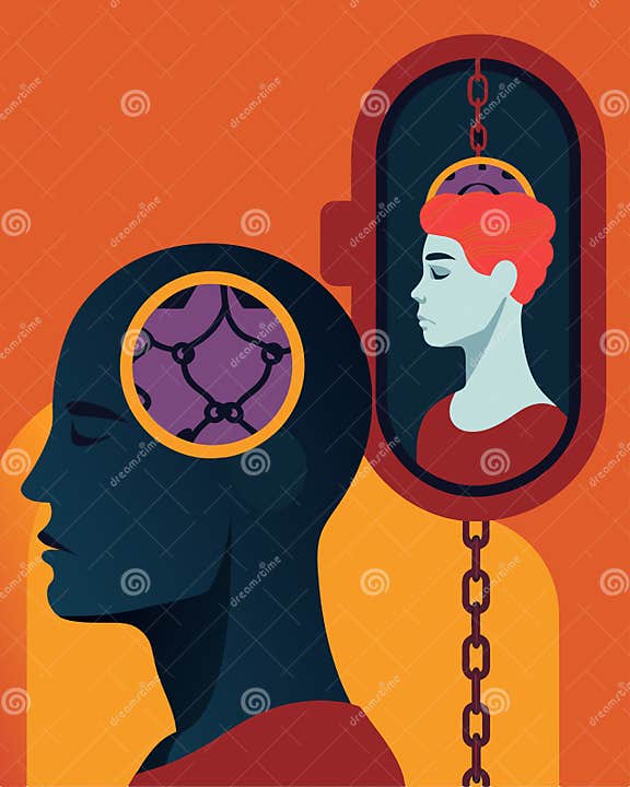 A Person Staring into a Mirror but instead of Their Reflection they See ...