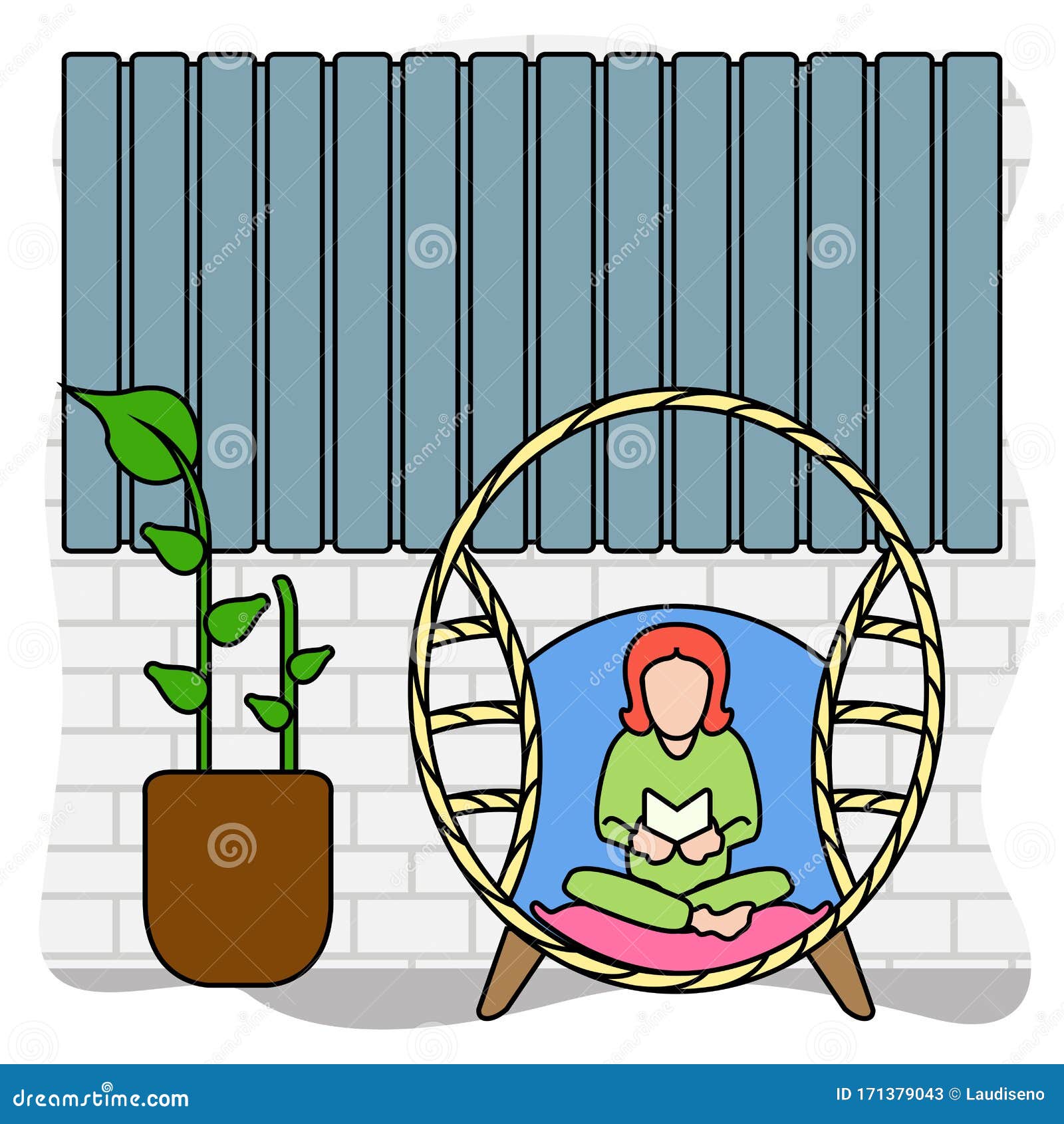 Person in a State of Relaxation Stock Vector - Illustration of young ...