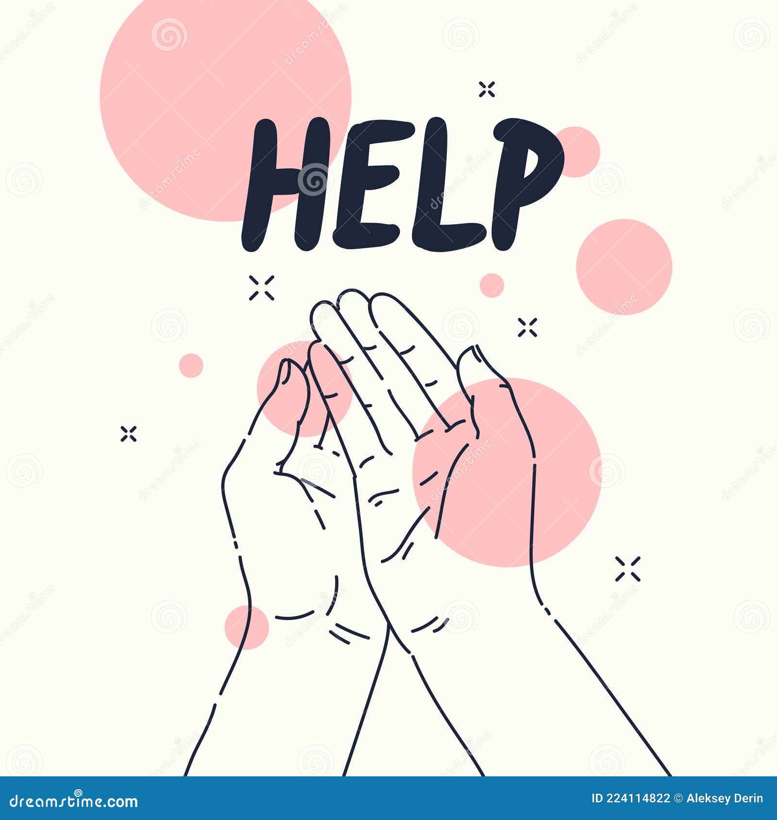 The Person Stretches Out His Hands Forward. a Hand Gesture that Means ...