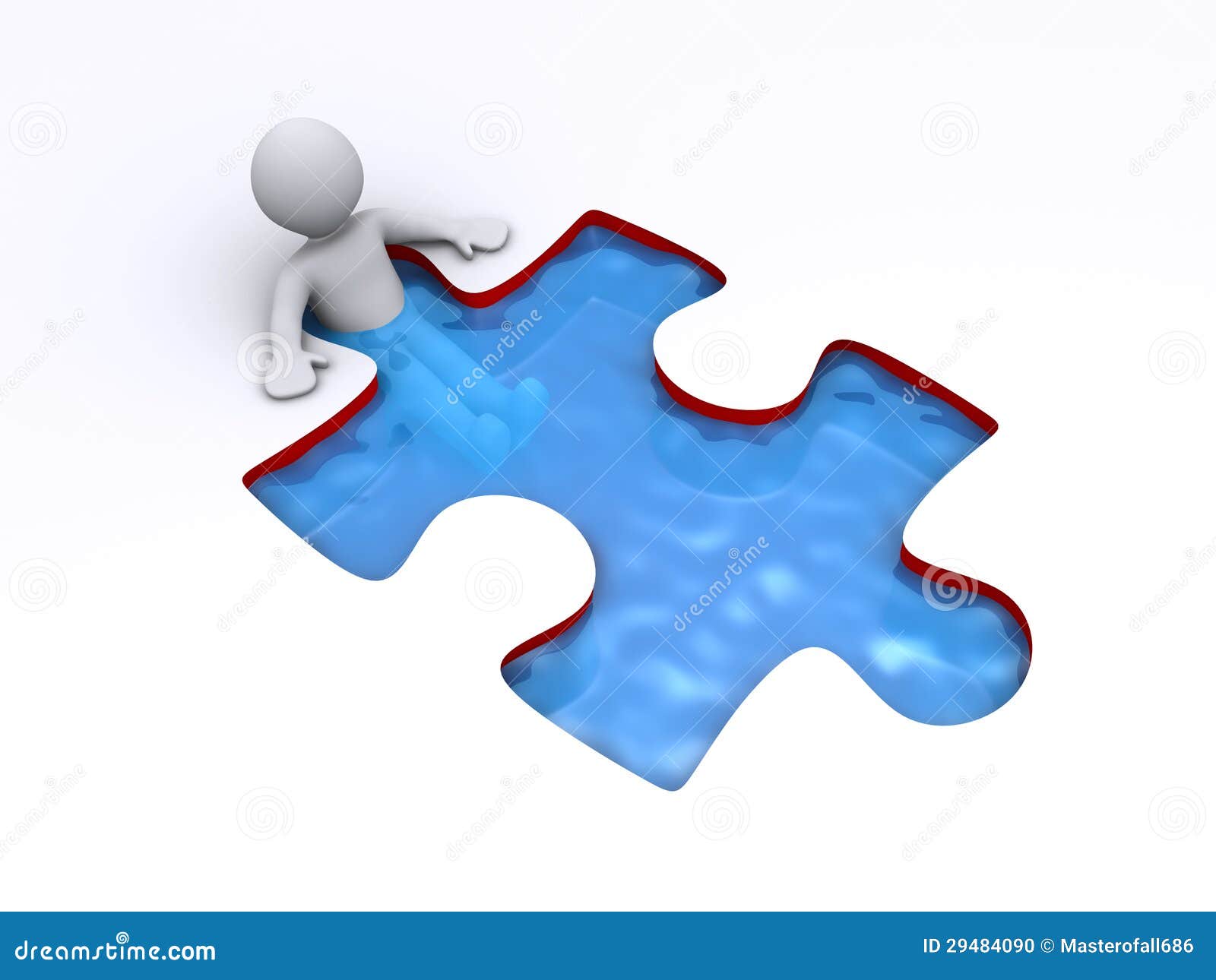 Puzzle Shaped Head Lacking One Piece In One Line Drawing. Concept Of ...