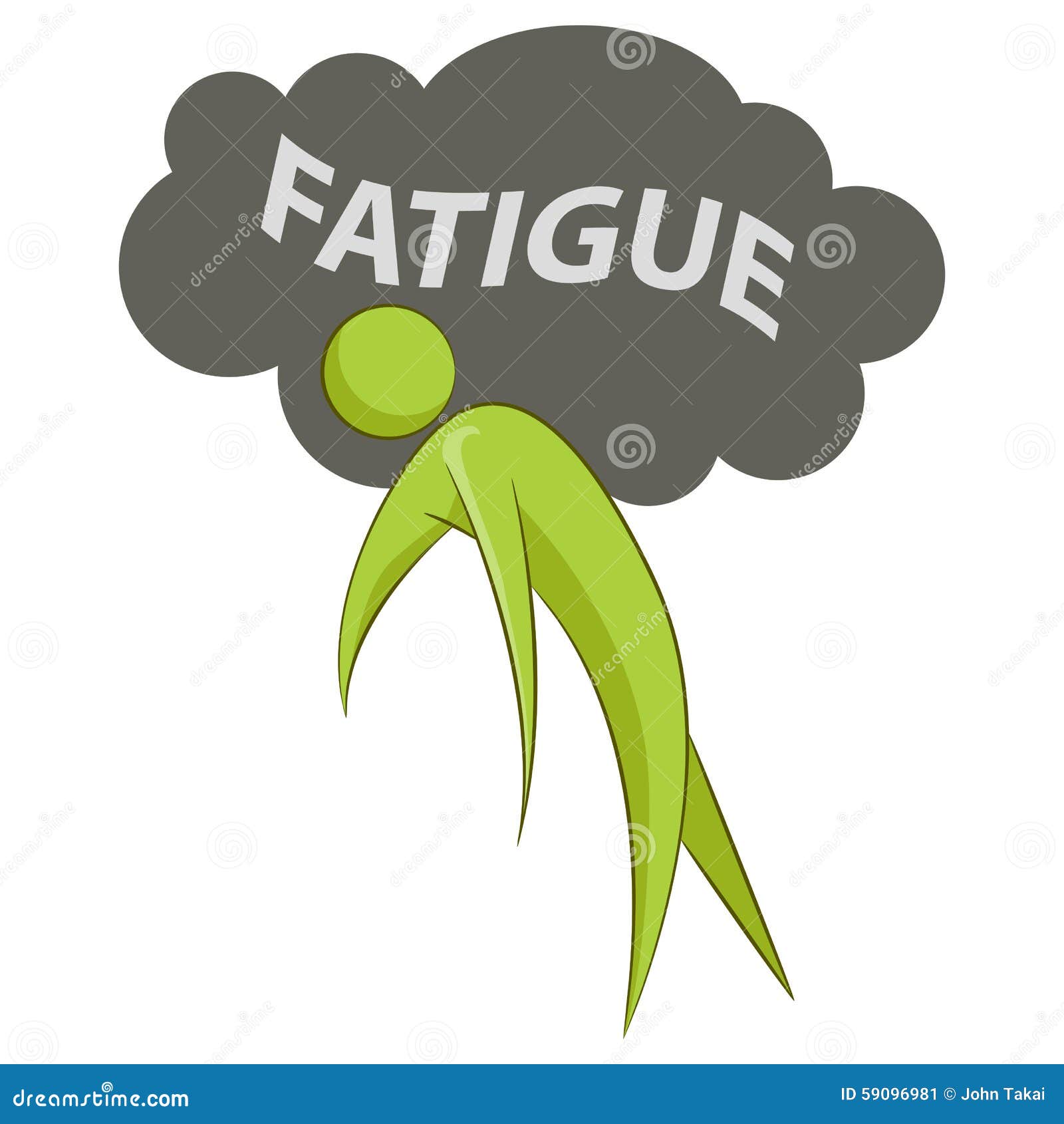 Person Suffering Fatigue Abstracto Ilustración del Vector - Ilustración ...