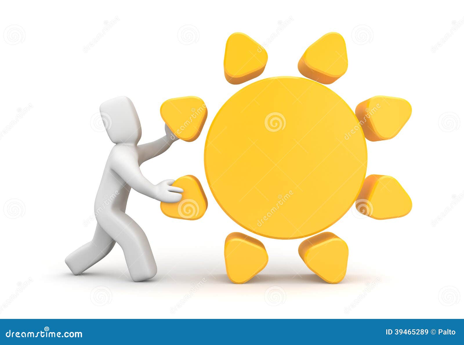 Person and sun stock illustration. Illustration of star - 39465289