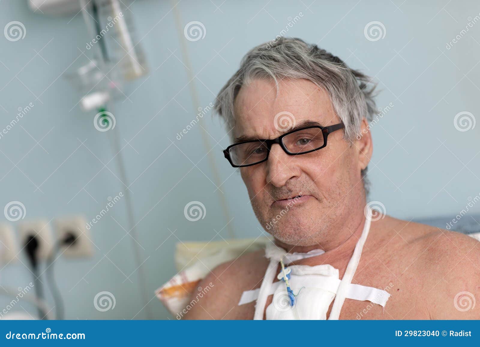 Person after surgery stock photo. Image of heart, cardiostimulator ...