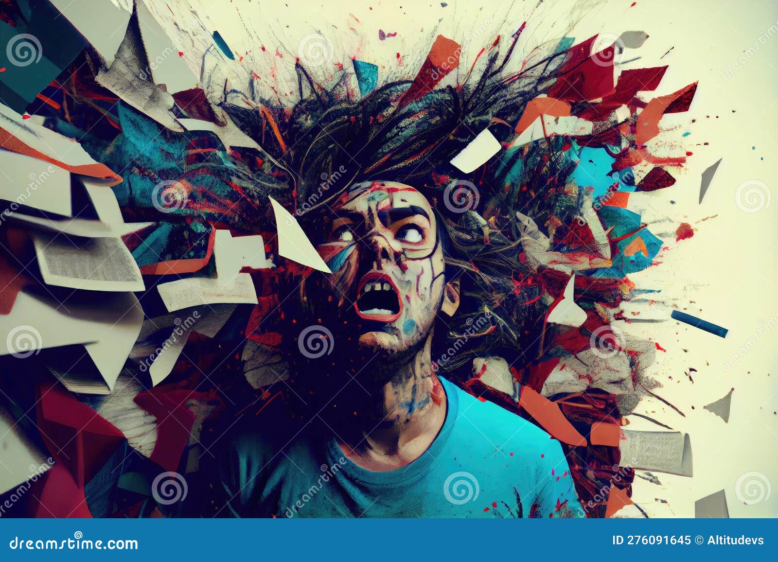 Person, Surrounded by Chaotic Environment, Experiencing Mental Disorder ...