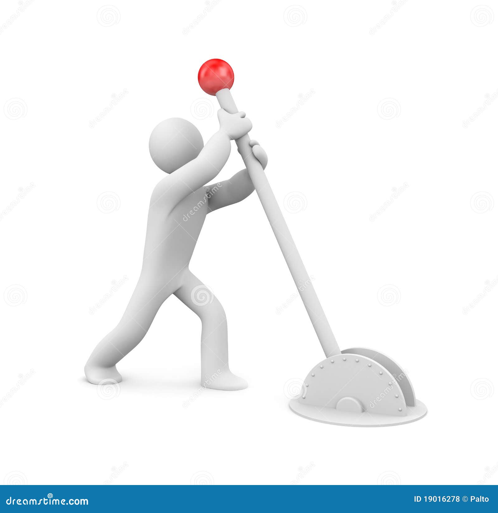 The Person Switch Something Stock Illustration - Illustration of ...