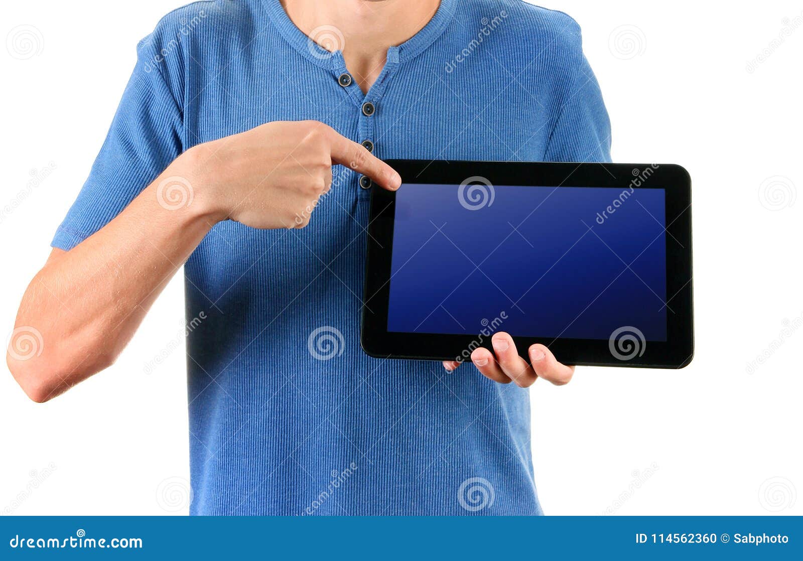 Person with a Tablet Computer Stock Photo - Image of person, board ...