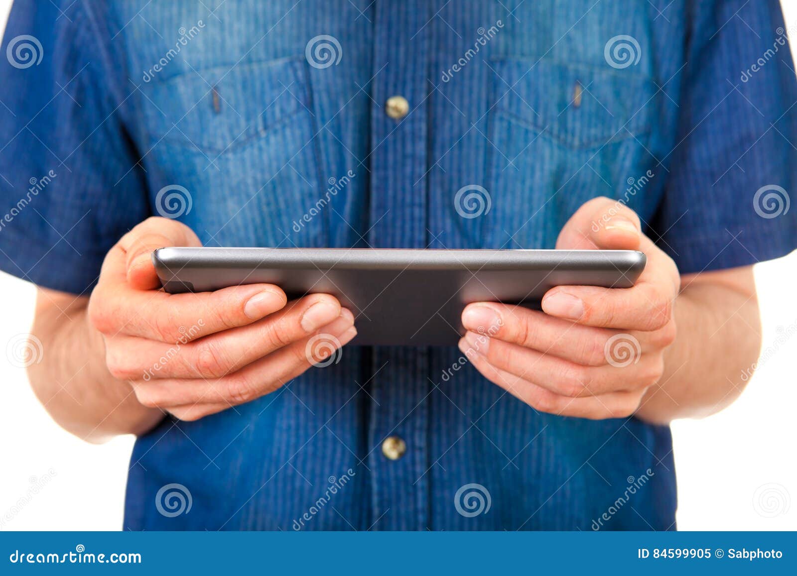 Person with Tablet Computer Stock Image - Image of portable, digital ...