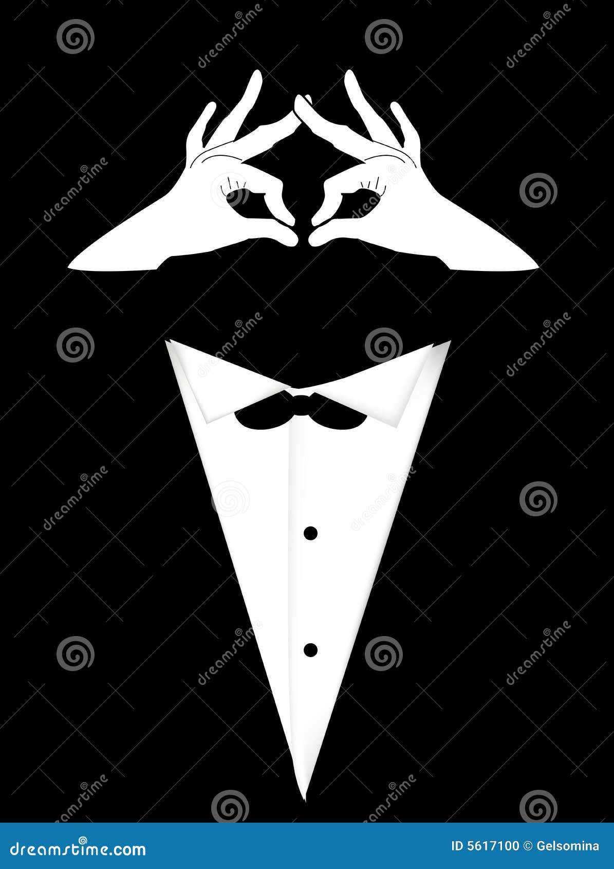 Person in tailcoat stock vector. Illustration of pants - 5617100