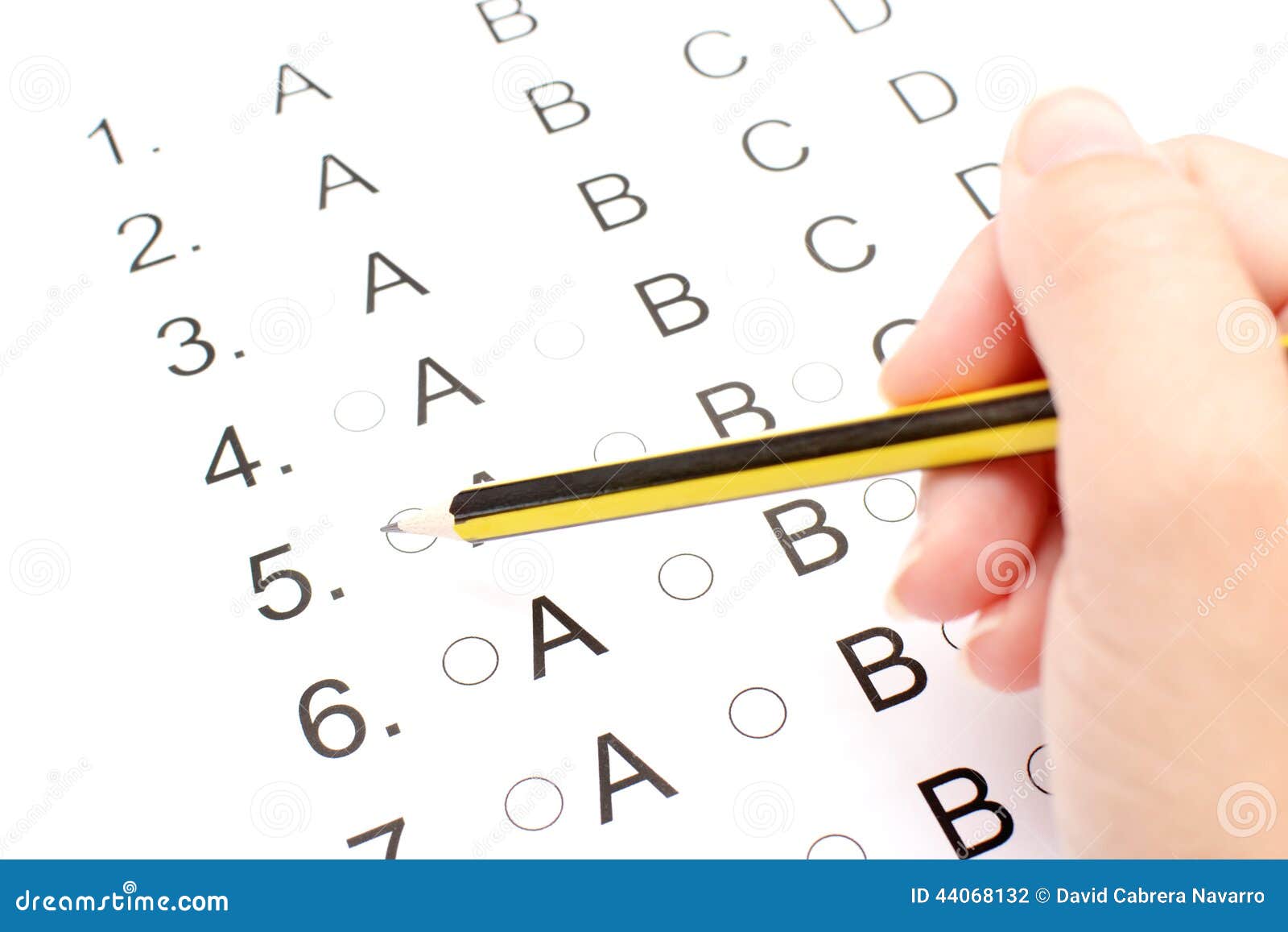 Person taking an exam stock photo. Image of questions - 44068132