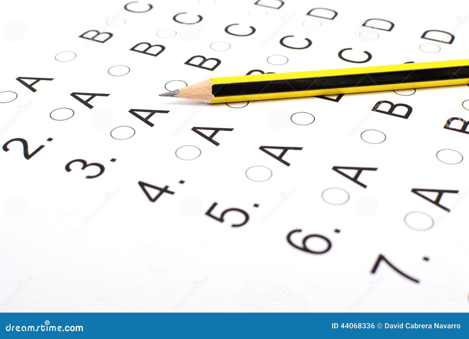 Person taking an exam stock photo. Image of pencil, mistake - 44068336