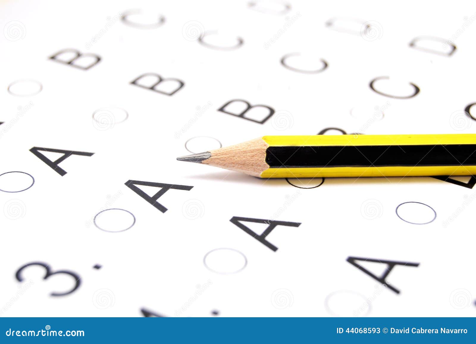 Person taking an exam stock image. Image of academic - 44068593