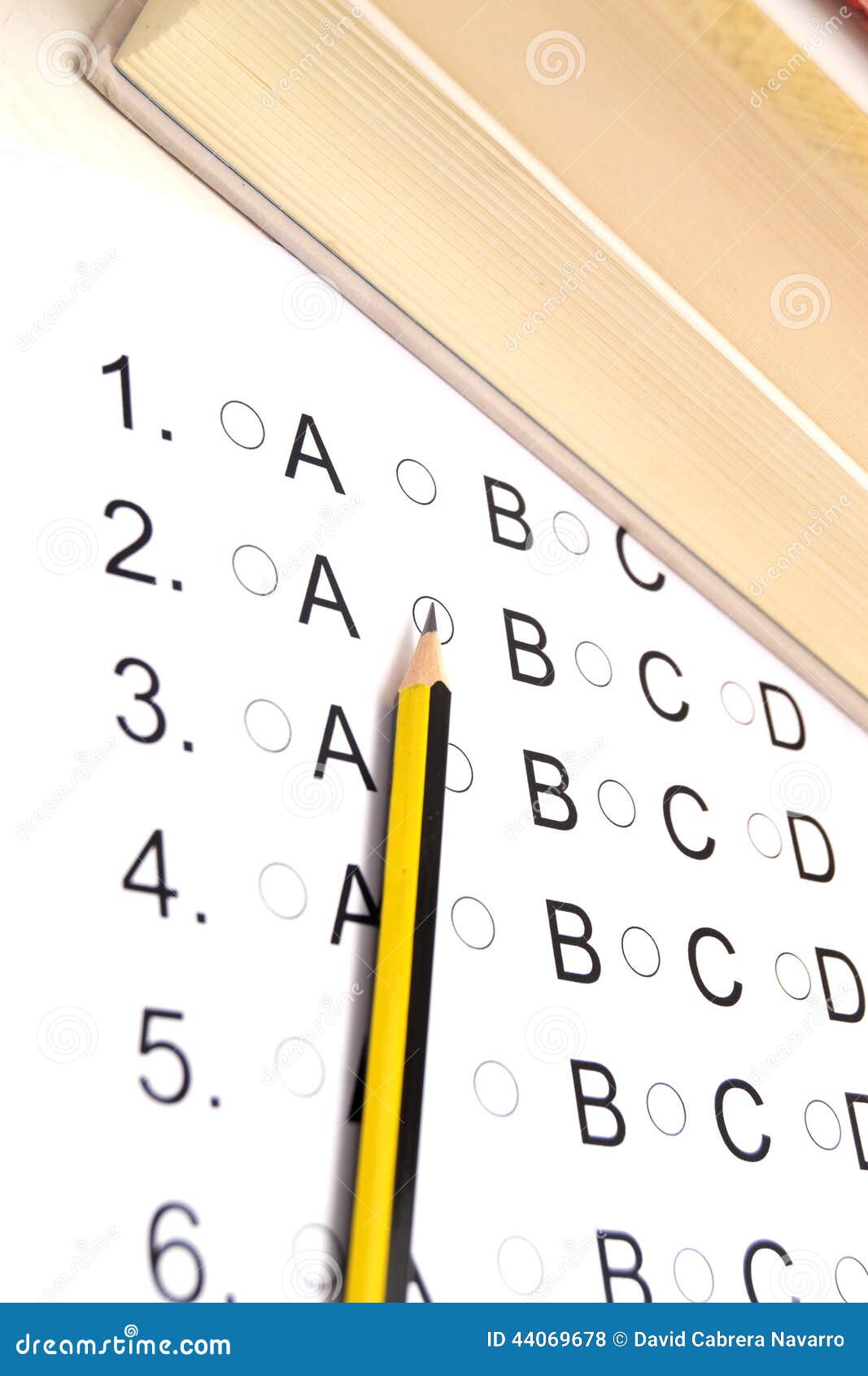 Person taking an exam stock photo. Image of option, lead - 44069678