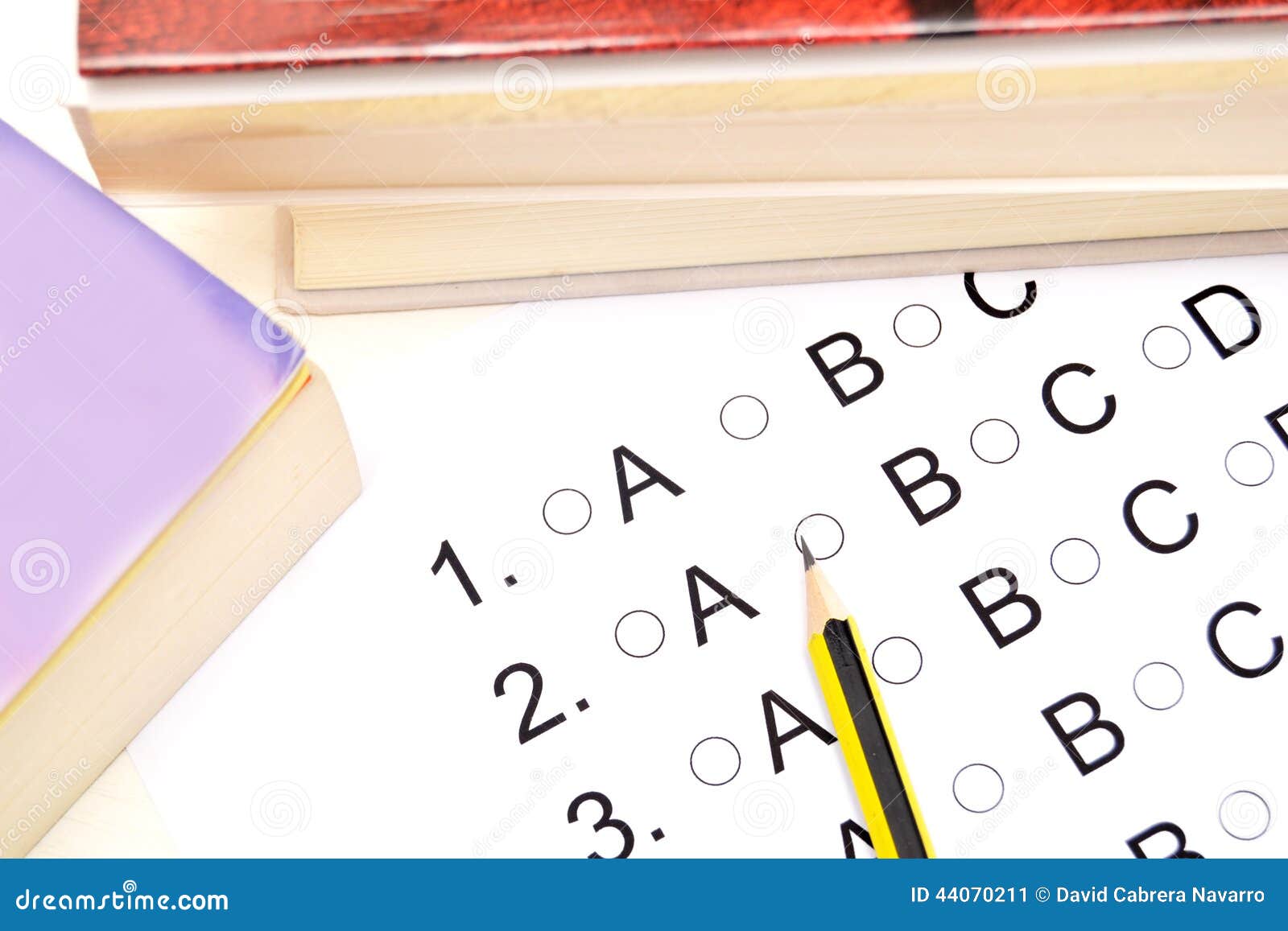 Person taking an exam stock image. Image of learn, class - 44070211