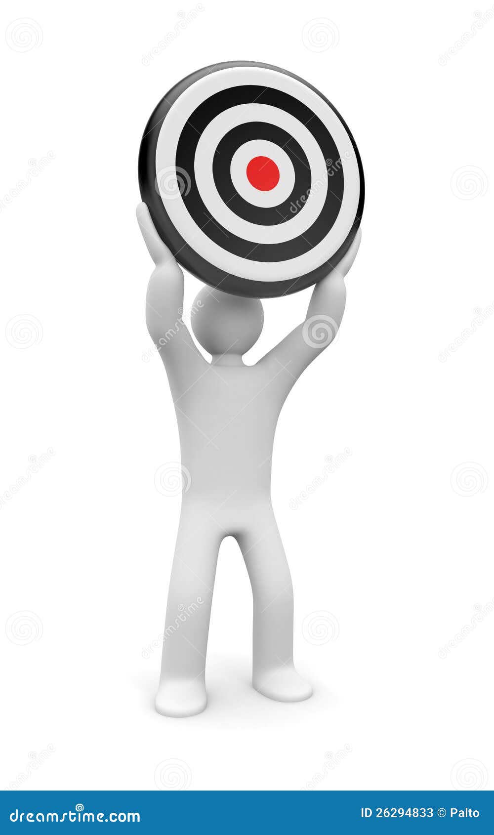 Person with target stock illustration. Illustration of arrow - 26294833