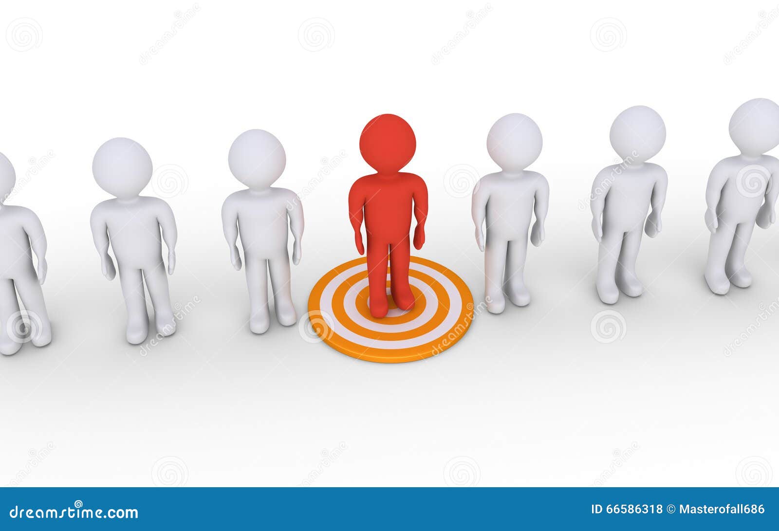 Person is on target stock illustration. Illustration of human - 66586318