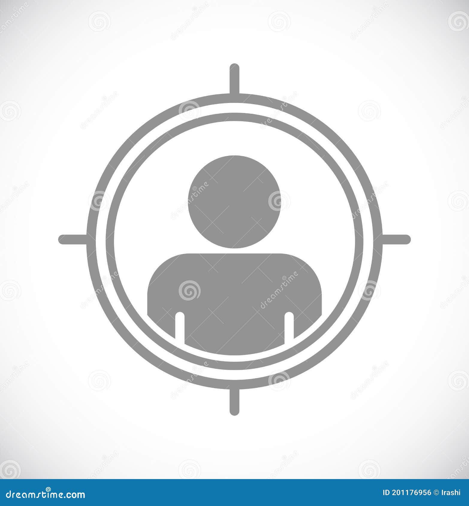 Person in target stock vector. Illustration of circle - 201176956