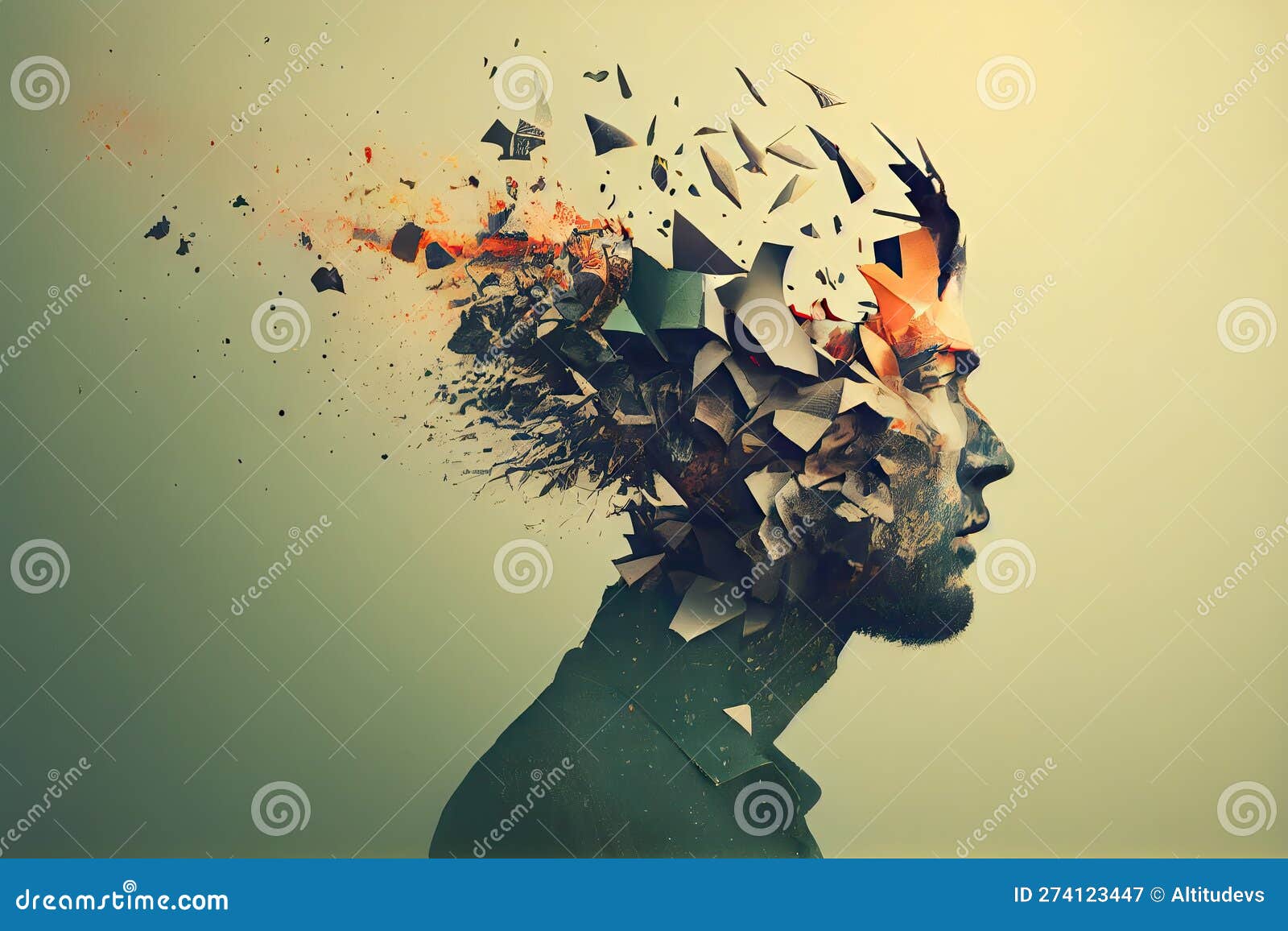 Person, with Their Mind in a State of Disarray, Going through Various ...