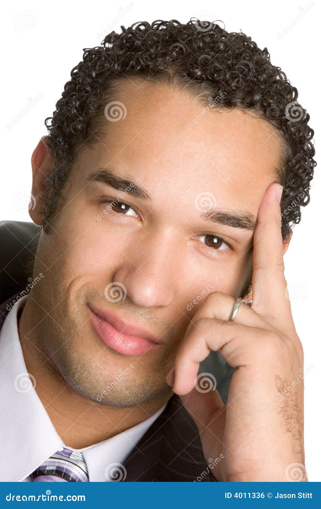 Person Thinking stock photo. Image of business, young - 4011336