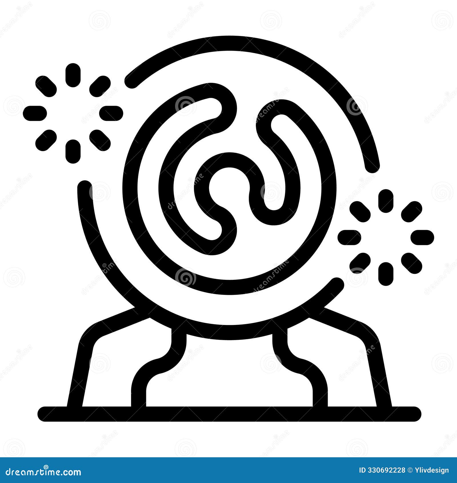 Person Thinking about Problem Solving with Idea Icon Showing Stock ...